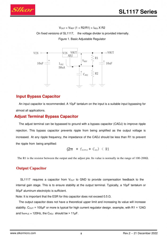 SL1117 datasheet page 5