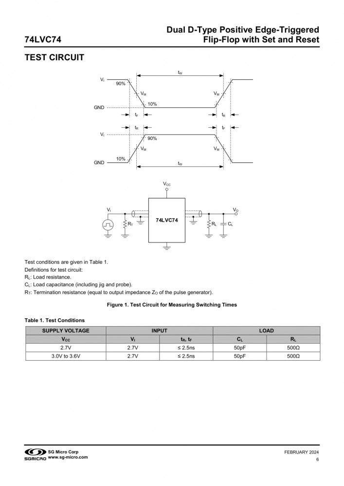 74LVC74 datasheet page 6