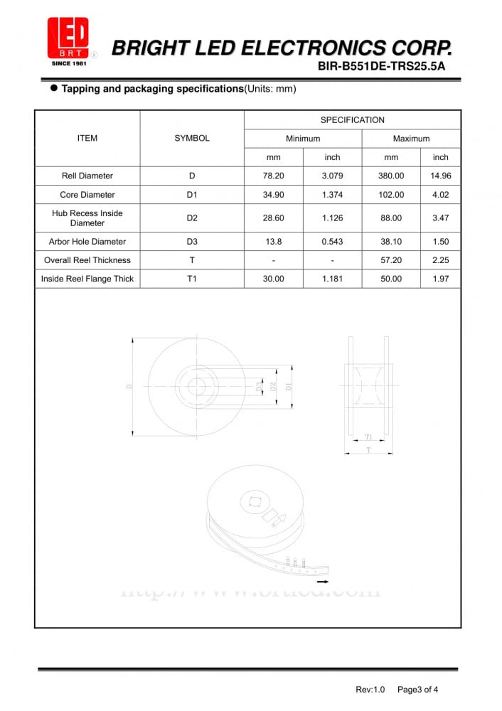 BIR-B551DE-TRS25 datasheet page 3