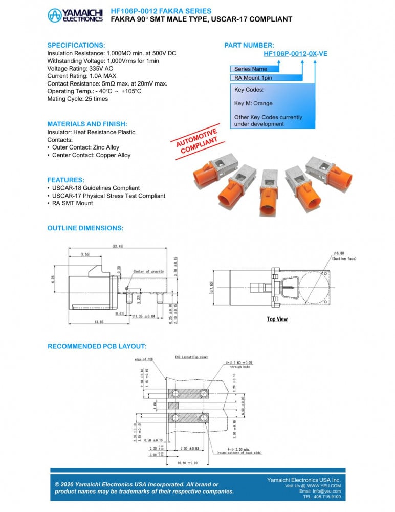 HF106P-0012-0M-VE technical document page
