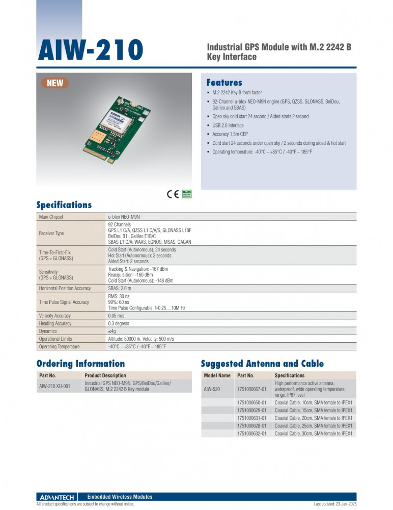 AIW-210 product document preview