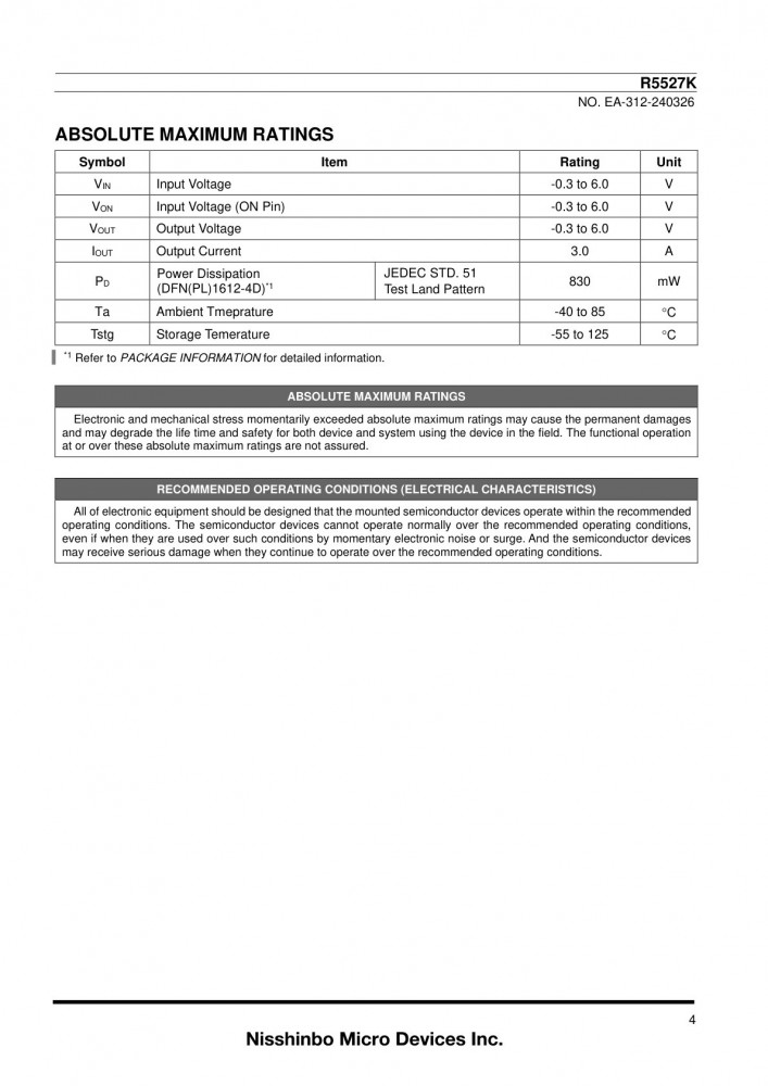 R5527K datasheet page 4