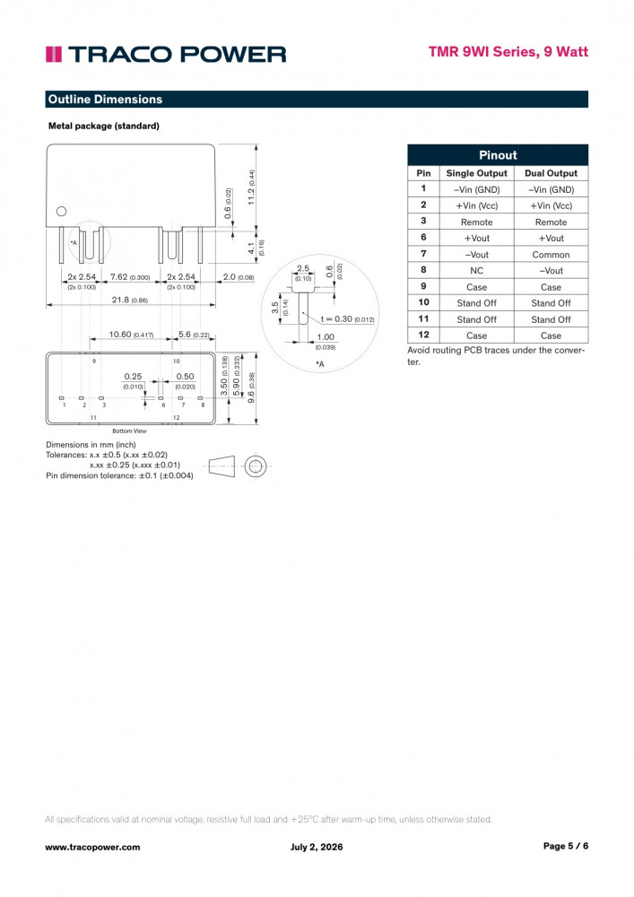 TMR 9WI technical document page 5