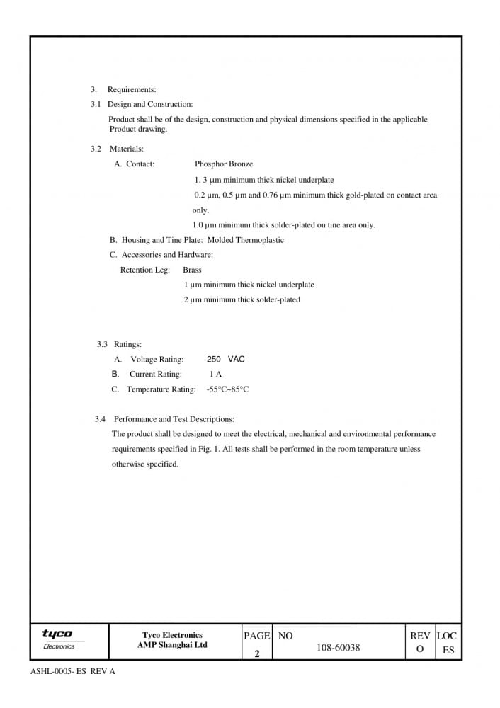 TE Connectivity specification page 2