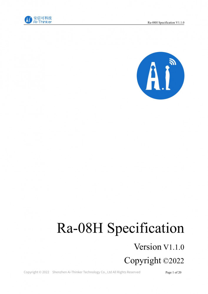 RA-08H datasheet page 1