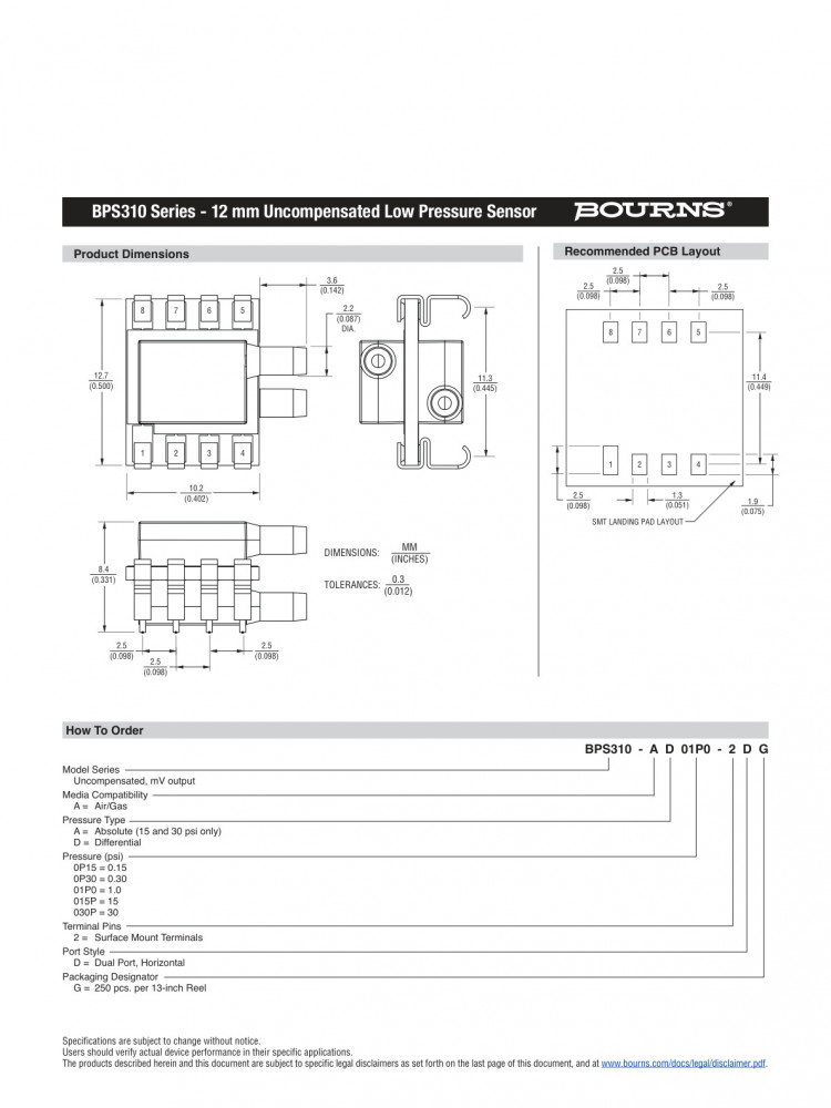 BPS310 datasheet page 3