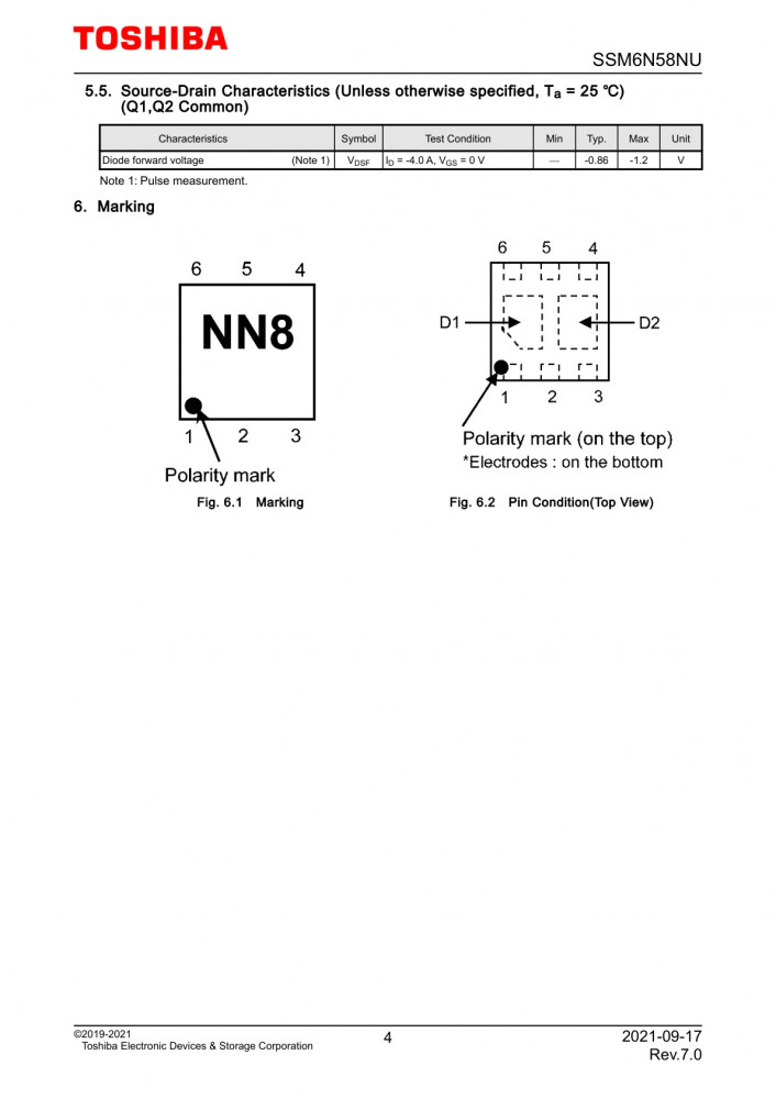 SSM6N58NU,LF datasheet page 4