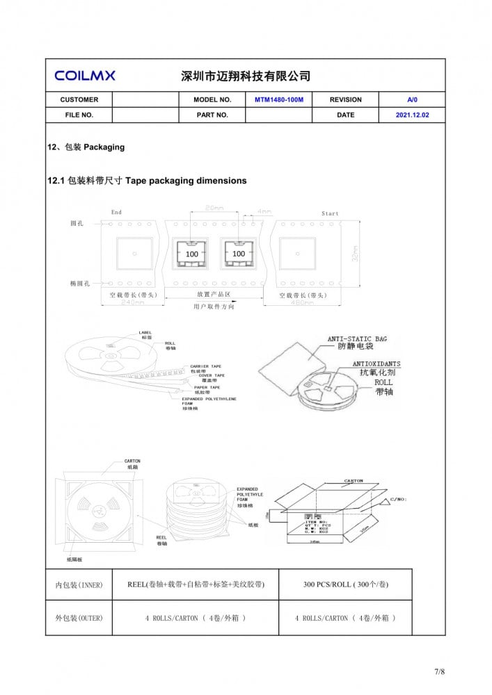 MTM1480-100M specification page 7