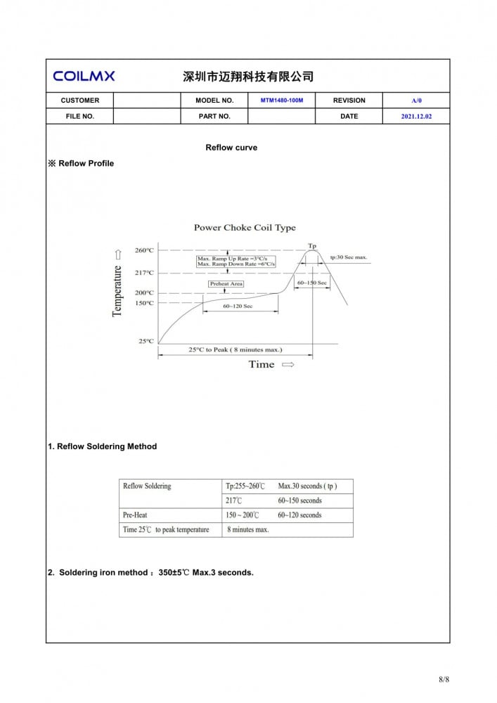 MTM1480-100M specification page 8