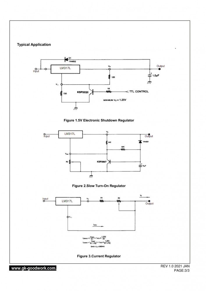 LM317L technical document page 3