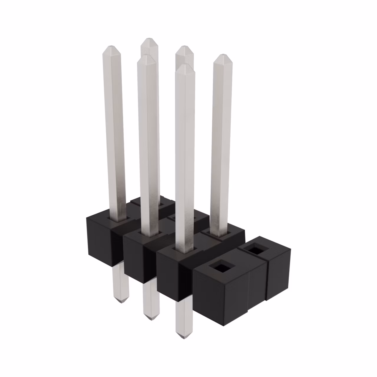 C-Grid Header, 2.54mm Pitch, Through Hole, Dual Row, Vertical, 8 Circuits, Circuits 7 and 8 Voided, 2.54µm Tin (Sn) Plating, Tube Packaging, Lead-Free for sale