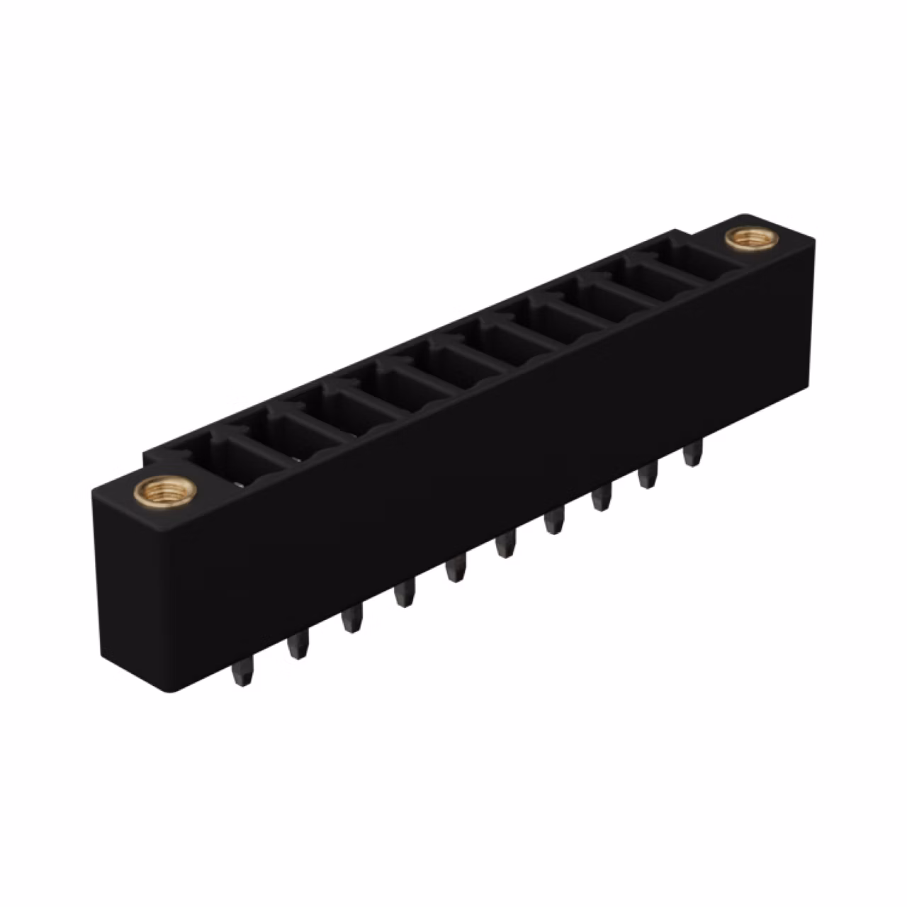 3.81mm Pitch Eurostyle Vertical PCB Header, with Threaded Retention Inserts, 10 Circuits for sale