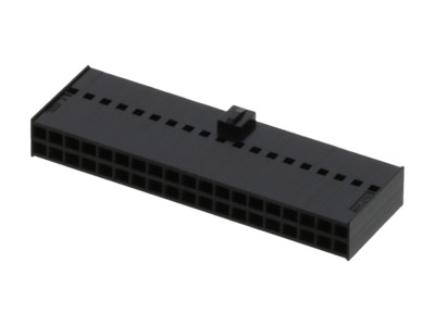 2.54mm Pitch C-Grid III Crimp Housing Dual Row, 50 Circuits, Black