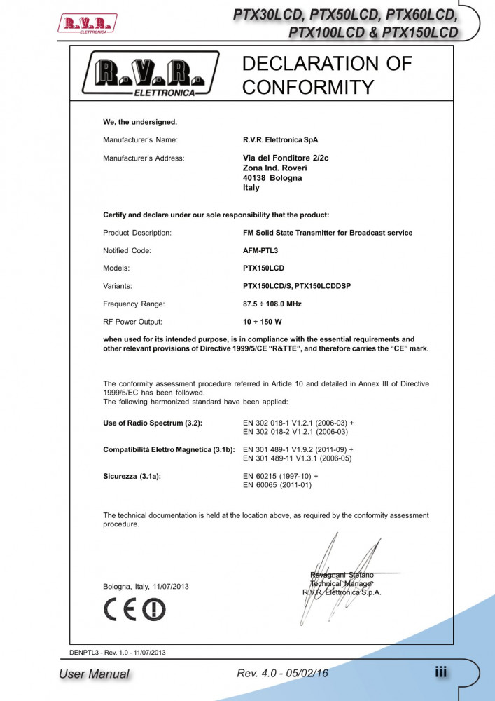 RVR PTX-LCD manual preview, page 5
