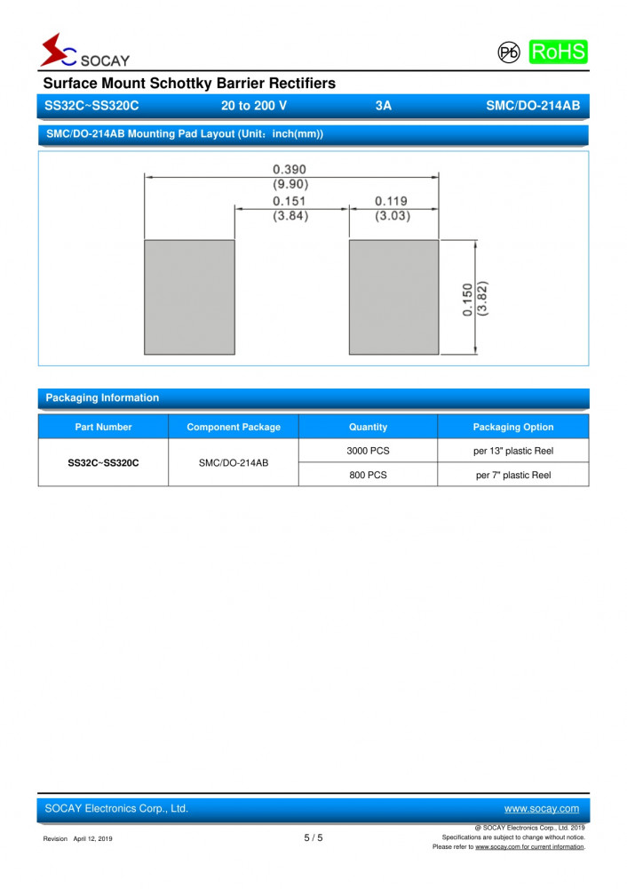 SS34C datasheet page 5