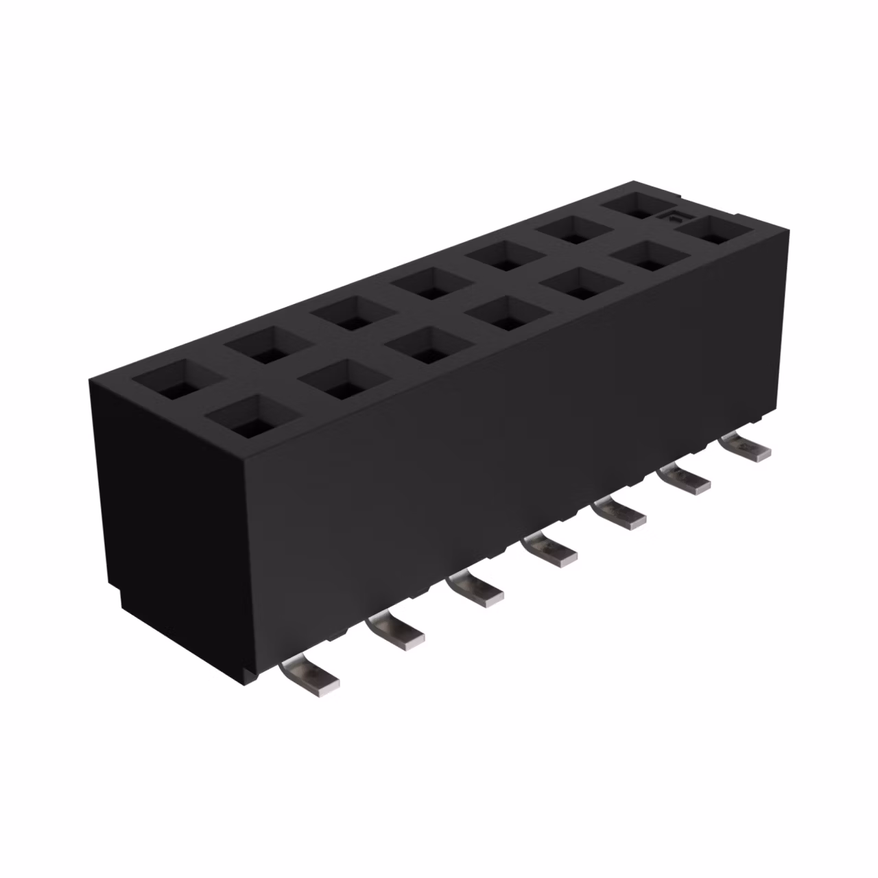 Milli-Grid Receptacle, Surface Mount, Vertical, Top Entry, without Plastic Pegs, without Cap, Tape and Reel, 2.50µm Tin (Sn) Plating, 40 Circuits, Lead-Free