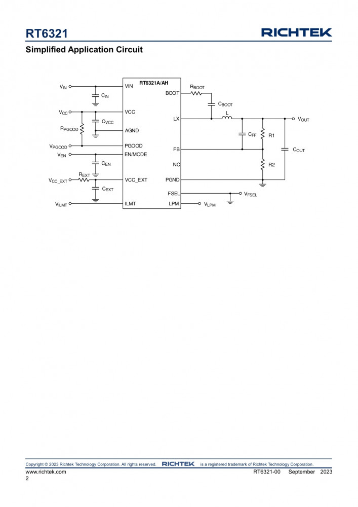 RT6321 datasheet page 2