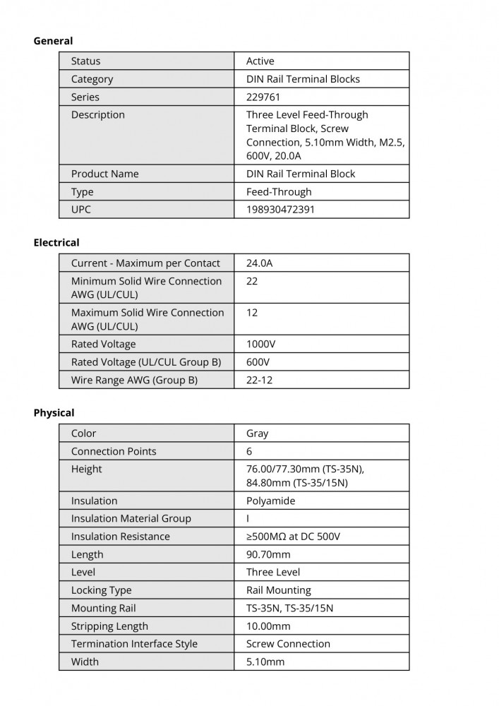 2297610301 product document, page 2