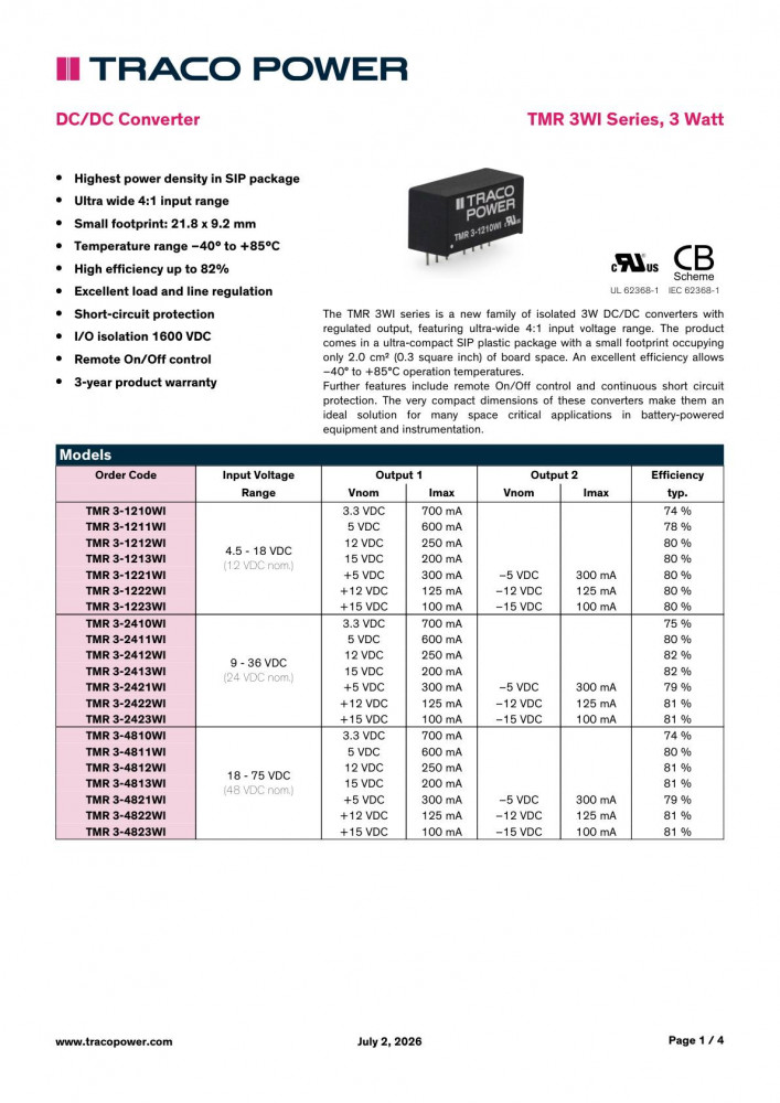 TMR 3WI technical document page 1