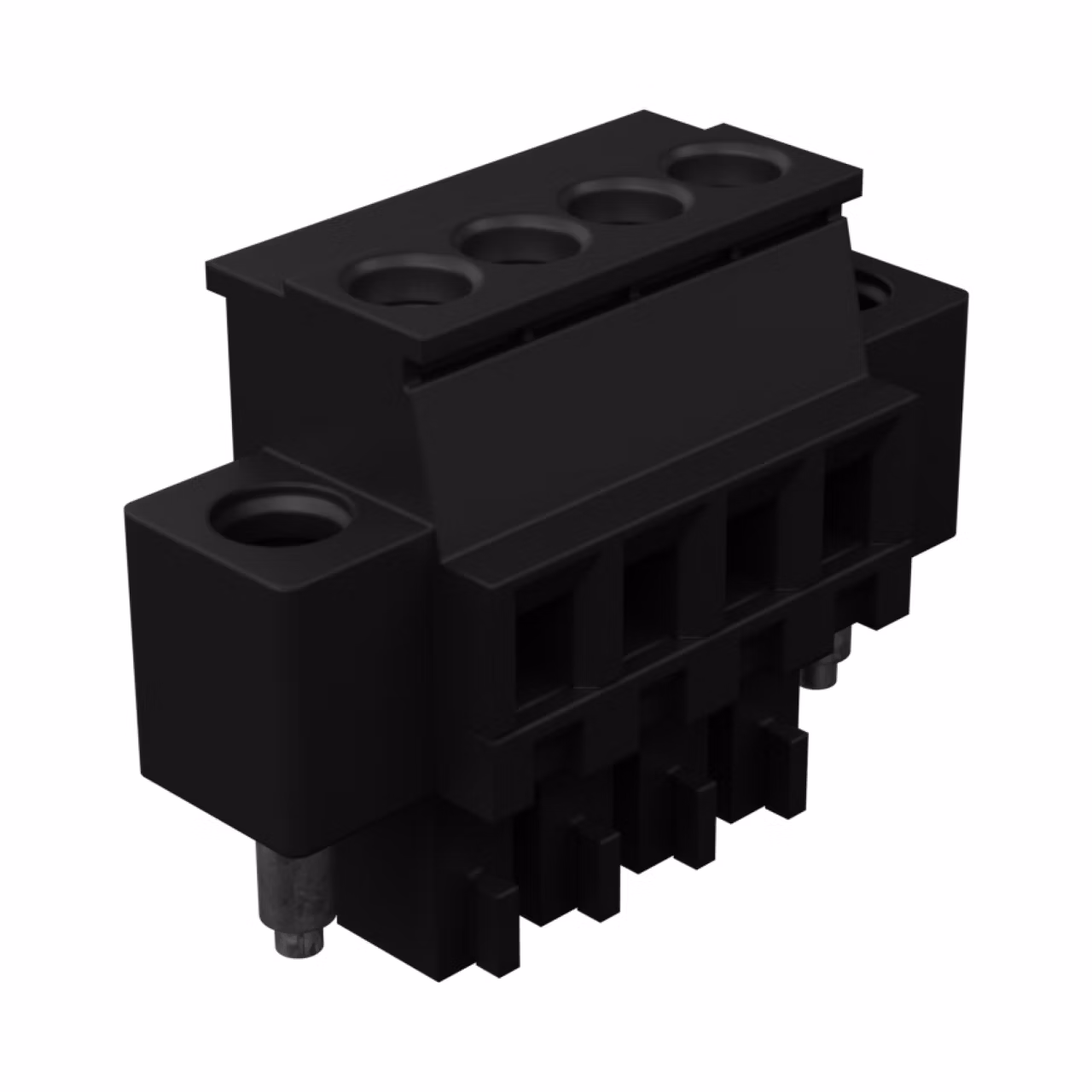 3.81mm Pitch Eurostyle Vertical Plug, with Retention Screws, Front Wire Entry, 4 Circuits for sale
