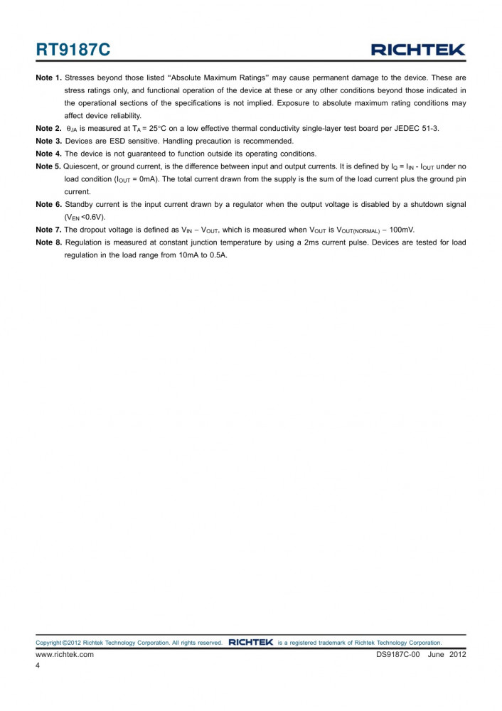 RT9187CGB datasheet page 4