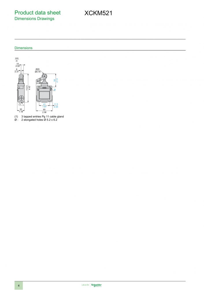 XCKM521 technical document page 4