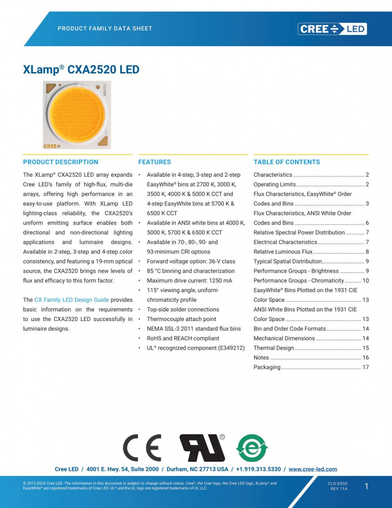 CXA2520 technical document page 1