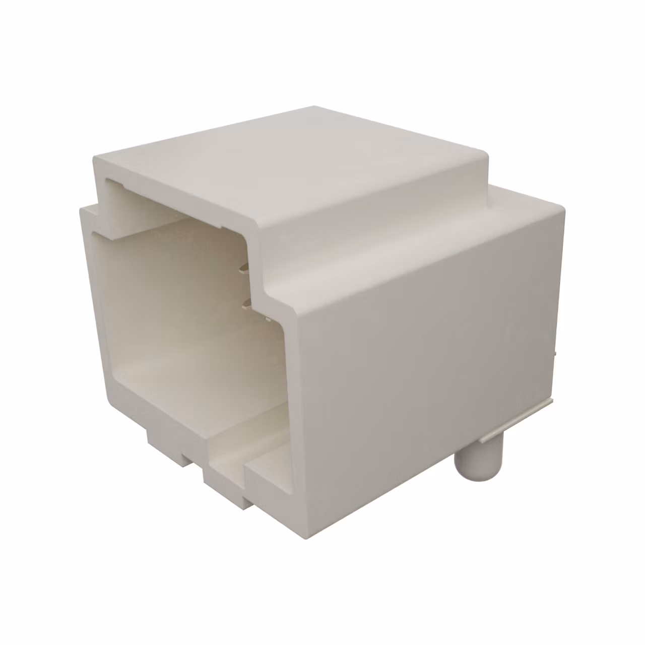 2.54mm Pitch, H-DAC 64 High Density Automotive Header, Dual Row, Right-Angle, 10 Circuits, Polarization Option 3, Natural, Tube for sale