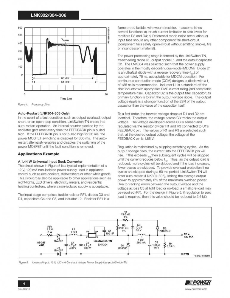 LNK302PN datasheet page 4