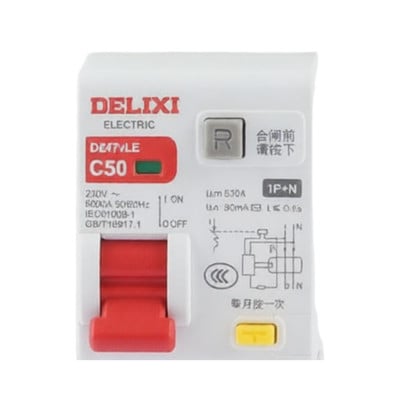 Delixi Electric DZ47VLE4C40 Miniature Residual Current Circuit Breaker
