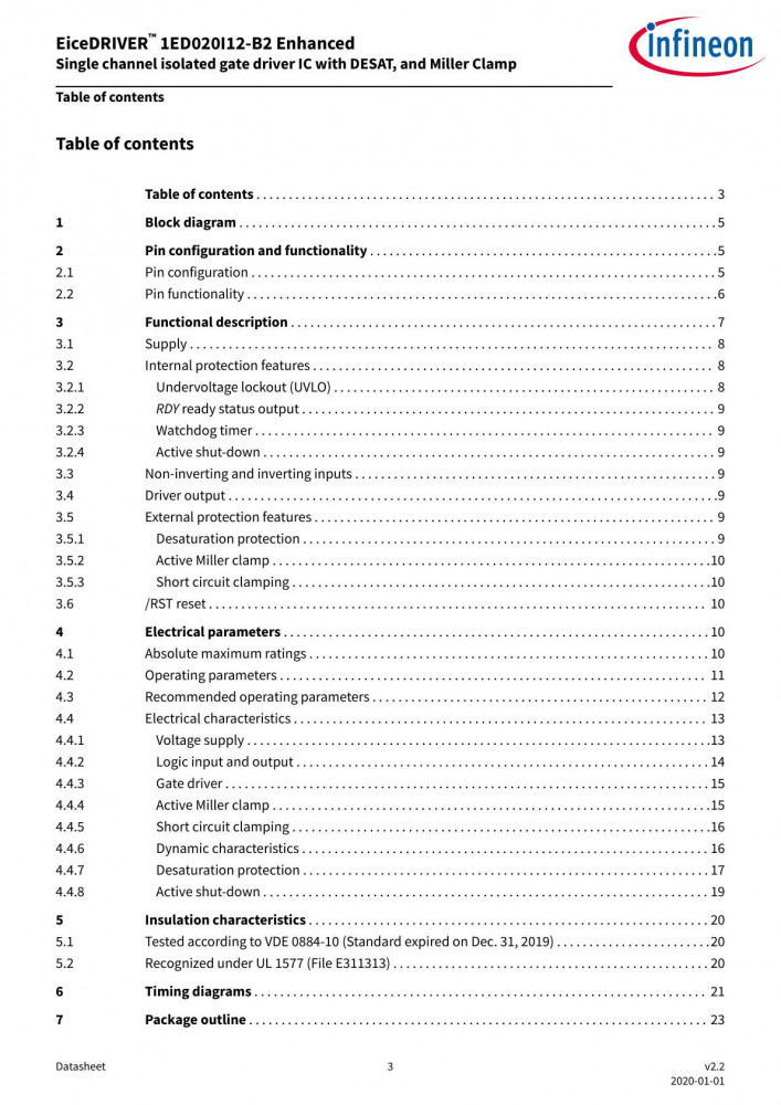 1ED020I12B2XUMA1 datasheet page 3