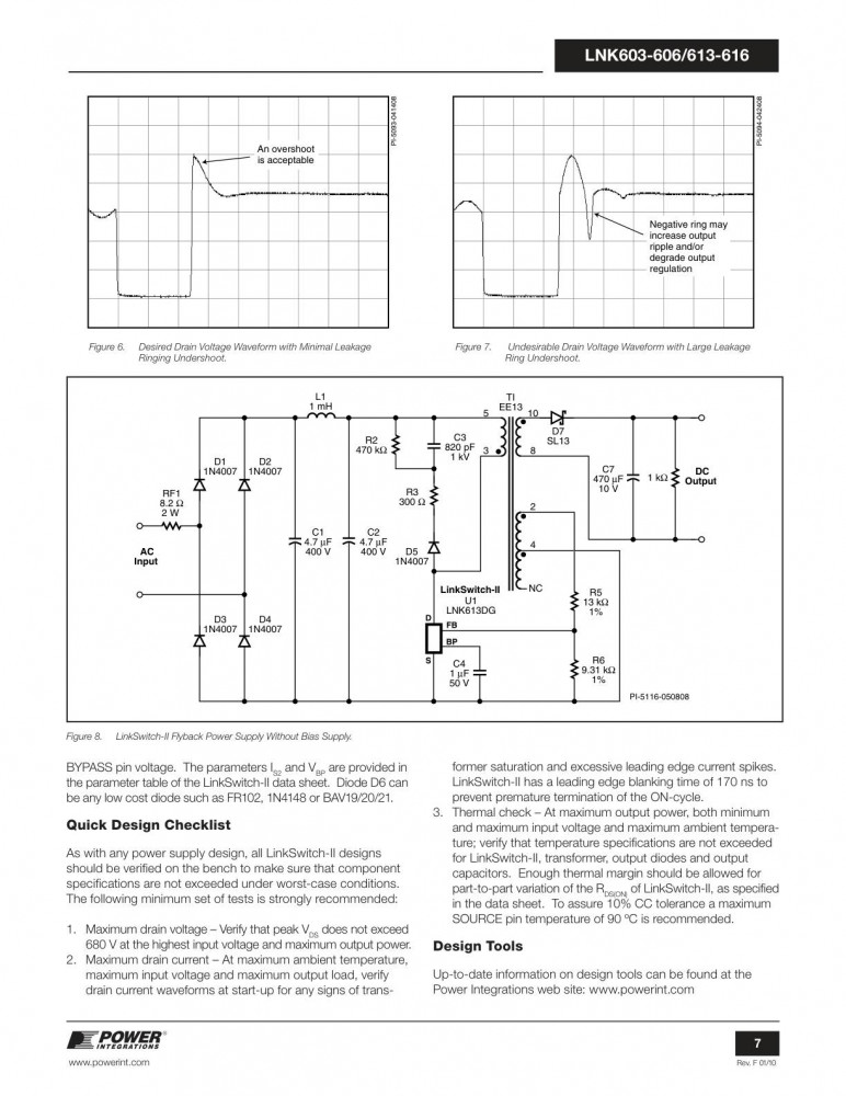 LNK605DG datasheet page 7