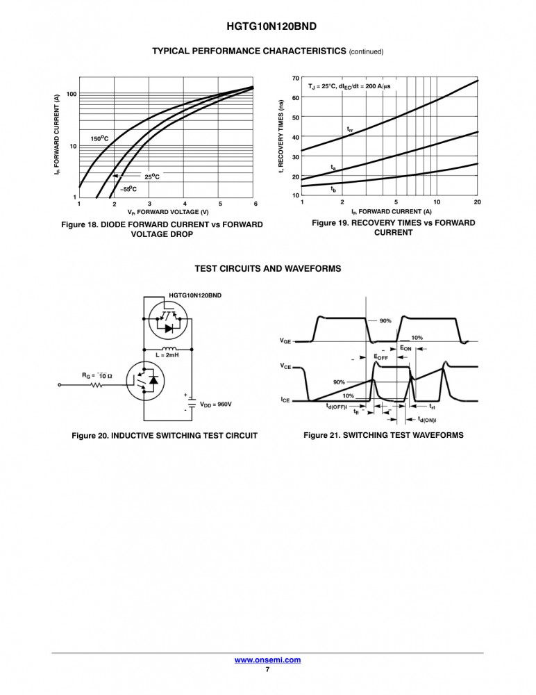 HGTG10N120BND technical document, page 7