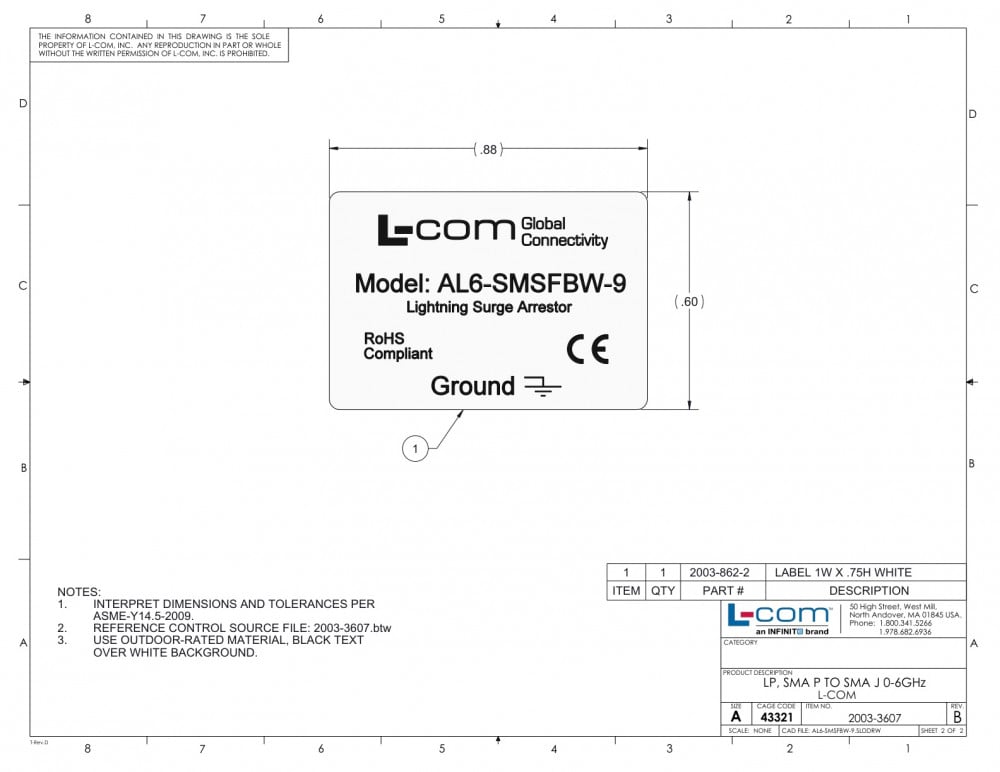 AL6-SMSFBW-9 technical document page 2