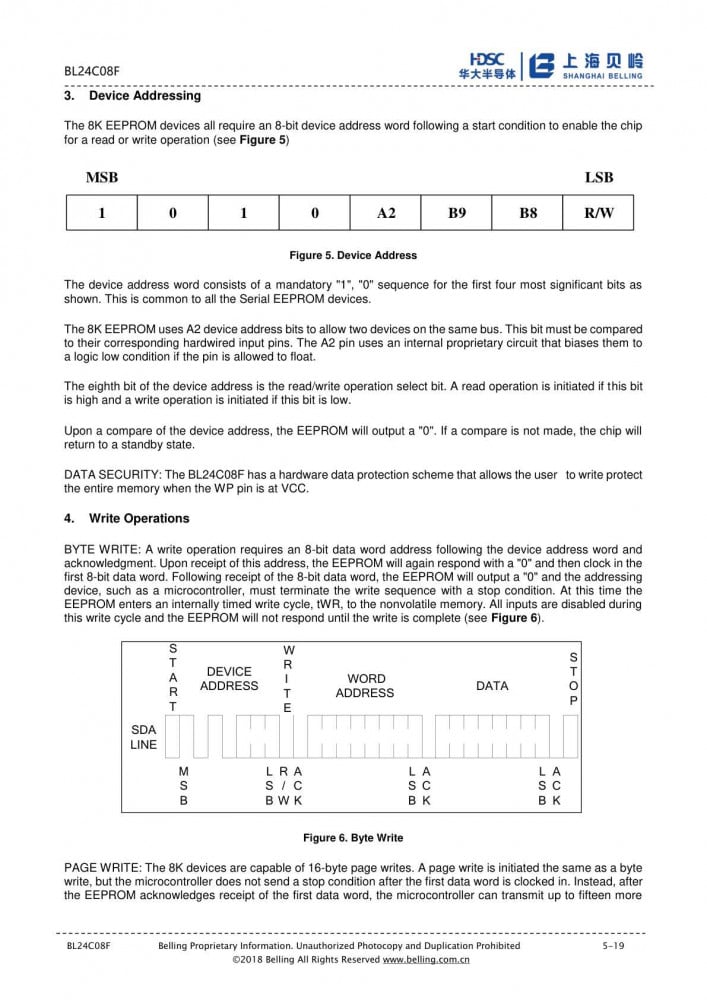 BL24C08F datasheet page 5
