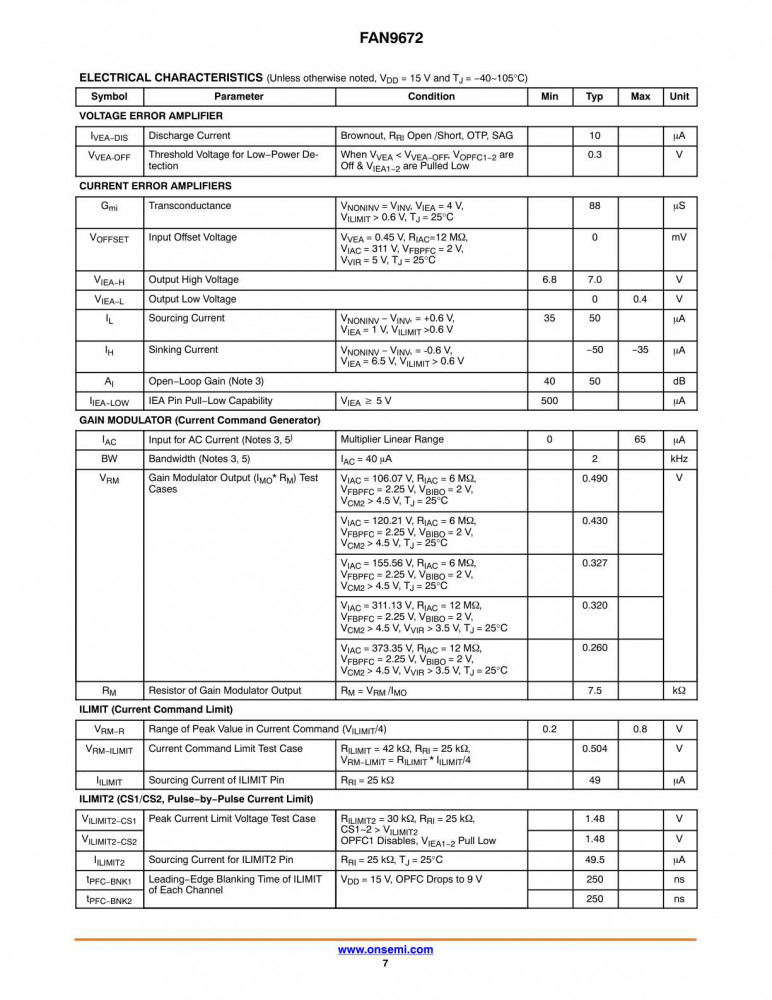 FAN9672 datasheet preview, page 7
