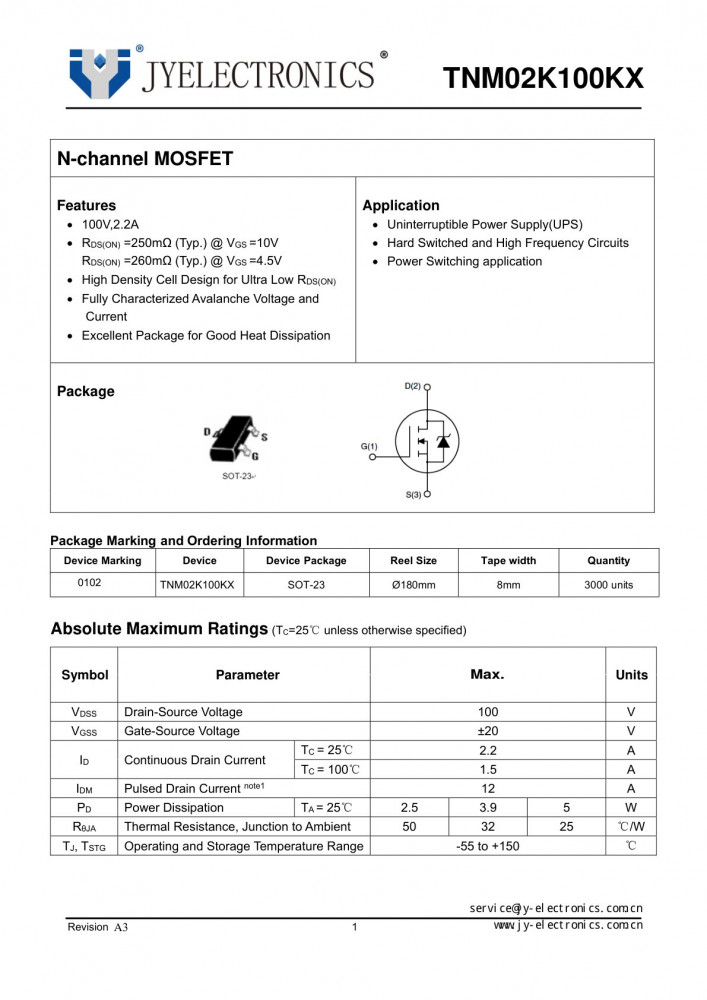 TNM02K100KX datasheet page 1