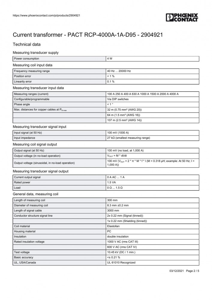 Phoenix Contact 2904921 product document page 2