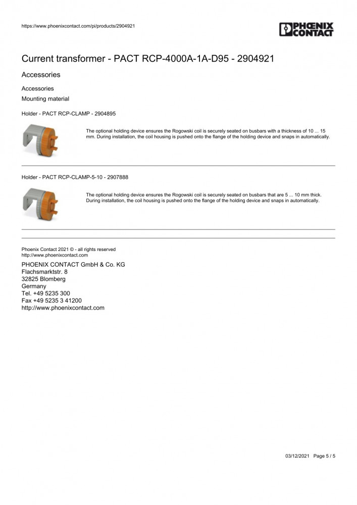 Phoenix Contact 2904921 product document page 5