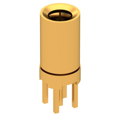 SMC / STRAIGHT PLUG FEMALE SOLDER CLAMP FOR .085''/50 SR GOLD