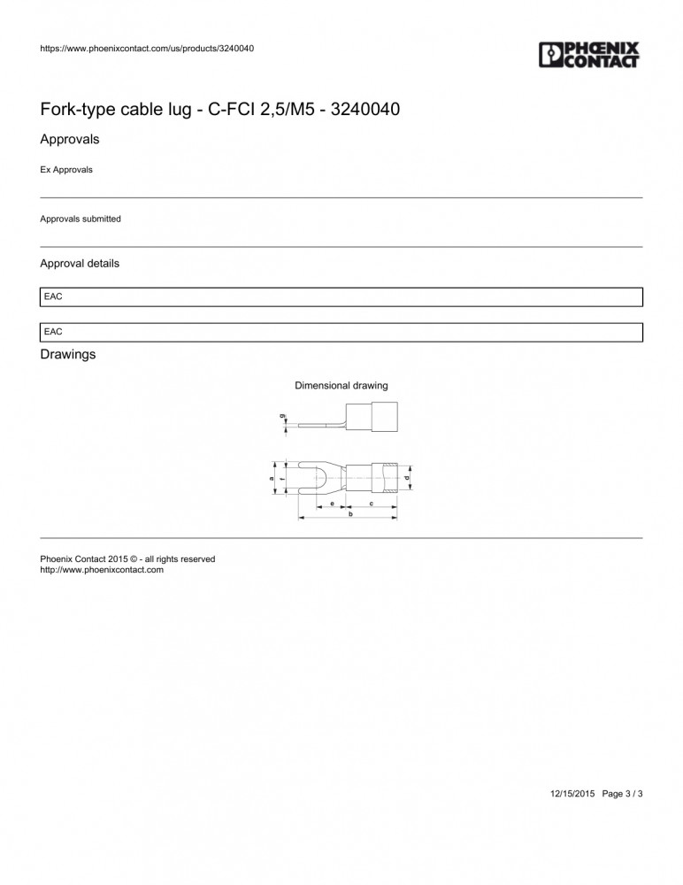 Phoenix Contact 3240040 technical drawing