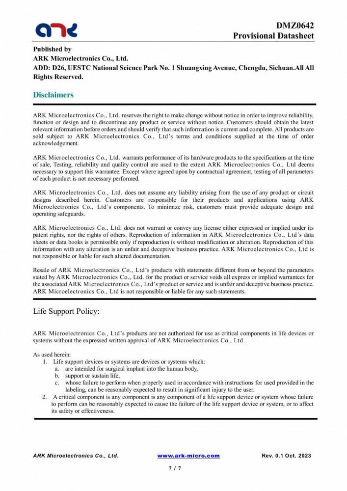 DMZ0642 datasheet page 7