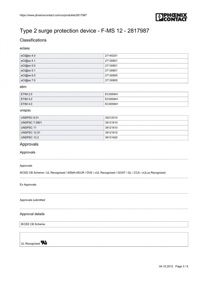 Phoenix Contact 2817987 technical document page 3