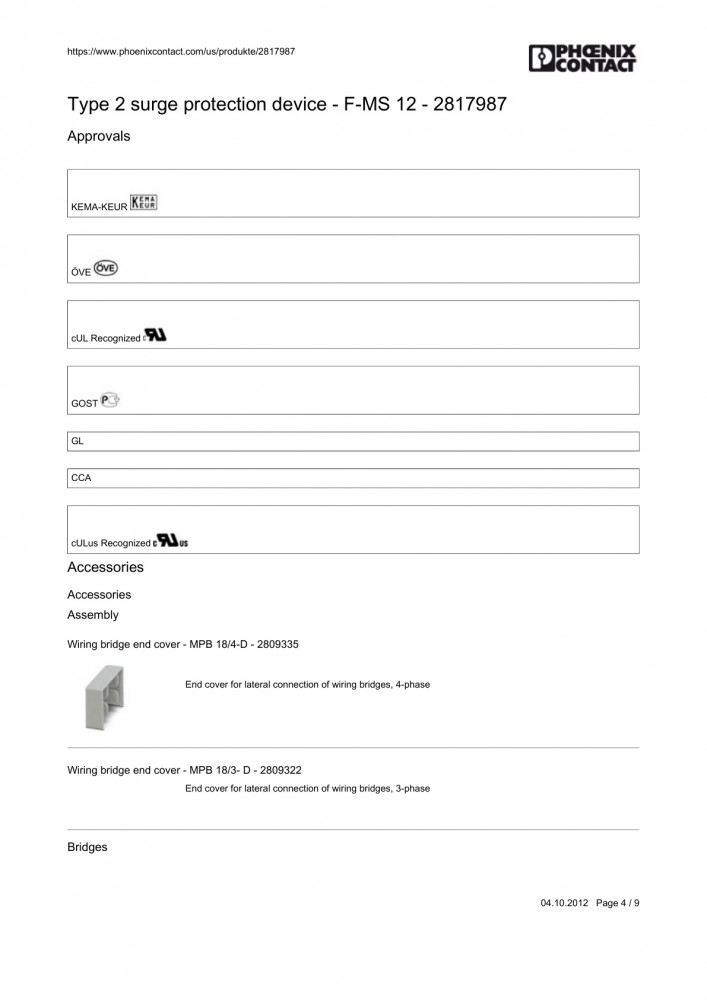Phoenix Contact 2817987 technical document page 4