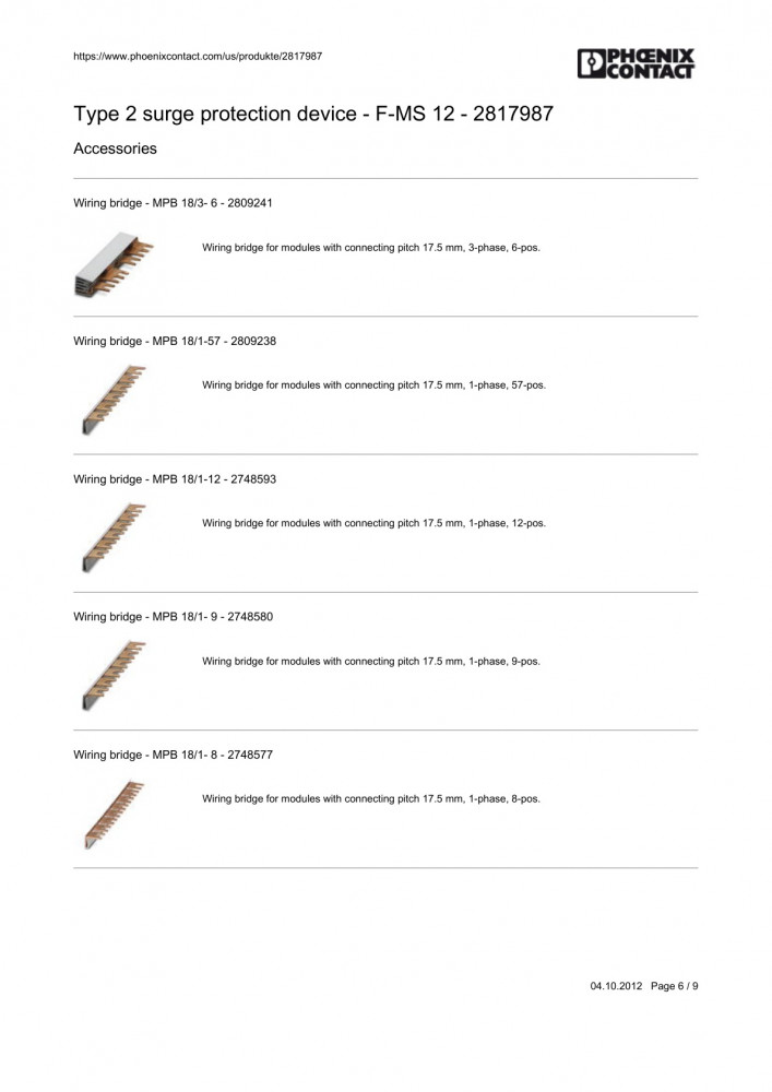Phoenix Contact 2817987 technical document page 6