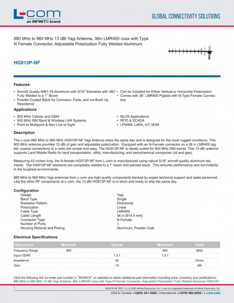 HG913P-NF technical document page 1