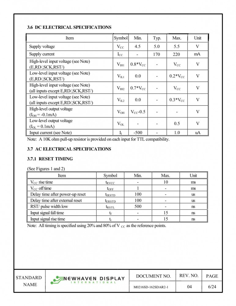 M0216SD-162SDAR2-1 datasheet page 6