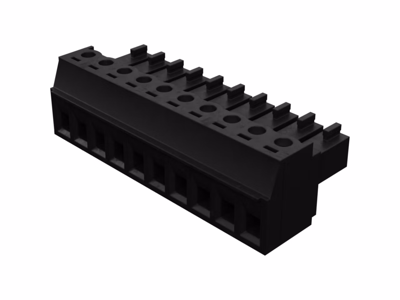 3.81mm Pitch Eurostyle Horizontal Plug, Gold (Au) Plated, Black, 10 Circuits for sale