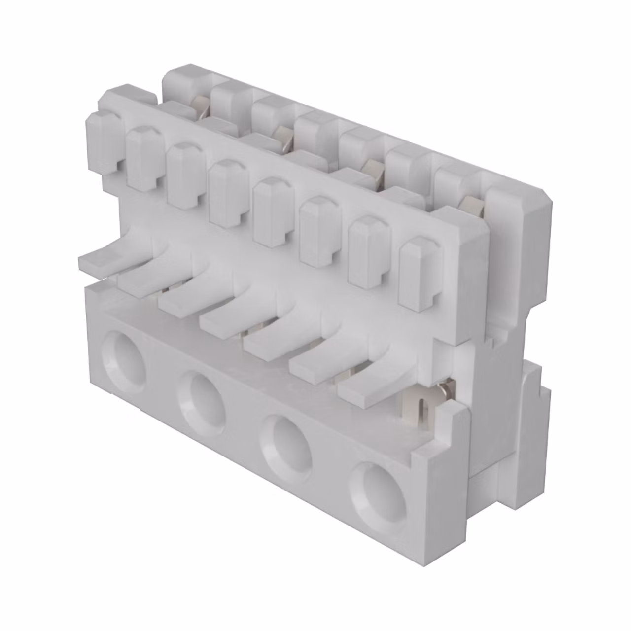 5.00mm R-Power RAST Female Connector, 6.0A, Tin (Sn) Plated, 4 Circuits, UL94-V0, Fully Coded, Open End Walls for sale