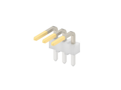 KK 254 Wire-to-Board Header, Single Row, Right-Angle, 3 Circuits, PA Polyamide Nylon, Gold (Au) Plating for sale